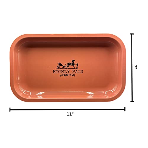 Highly Paid Rolling Trays, Small Elegant Rolling Tray, 8.5β x 11.5β High-Grade Graphic Rollin Trays, Lifestyle, Dishwasher Safe, Heat Resistant