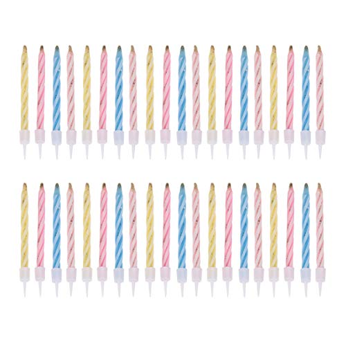 4 Boxes Funny Birthday Candles Trick Toys Candles Playing Props (10pcs 1 Box) Decor for Celebration Party