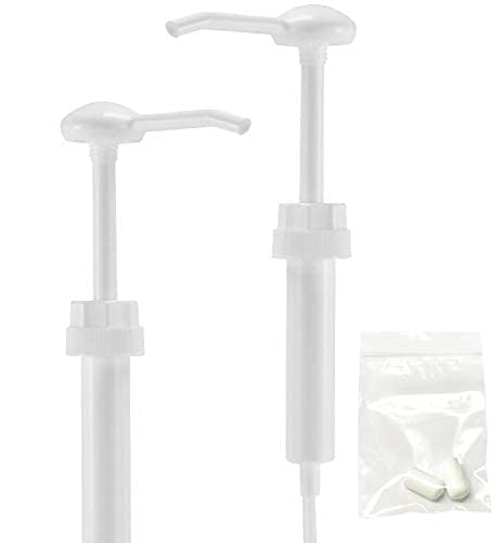 nicebottles Glass Handled Jug with Handy Dispensing Pump, Pack of 2