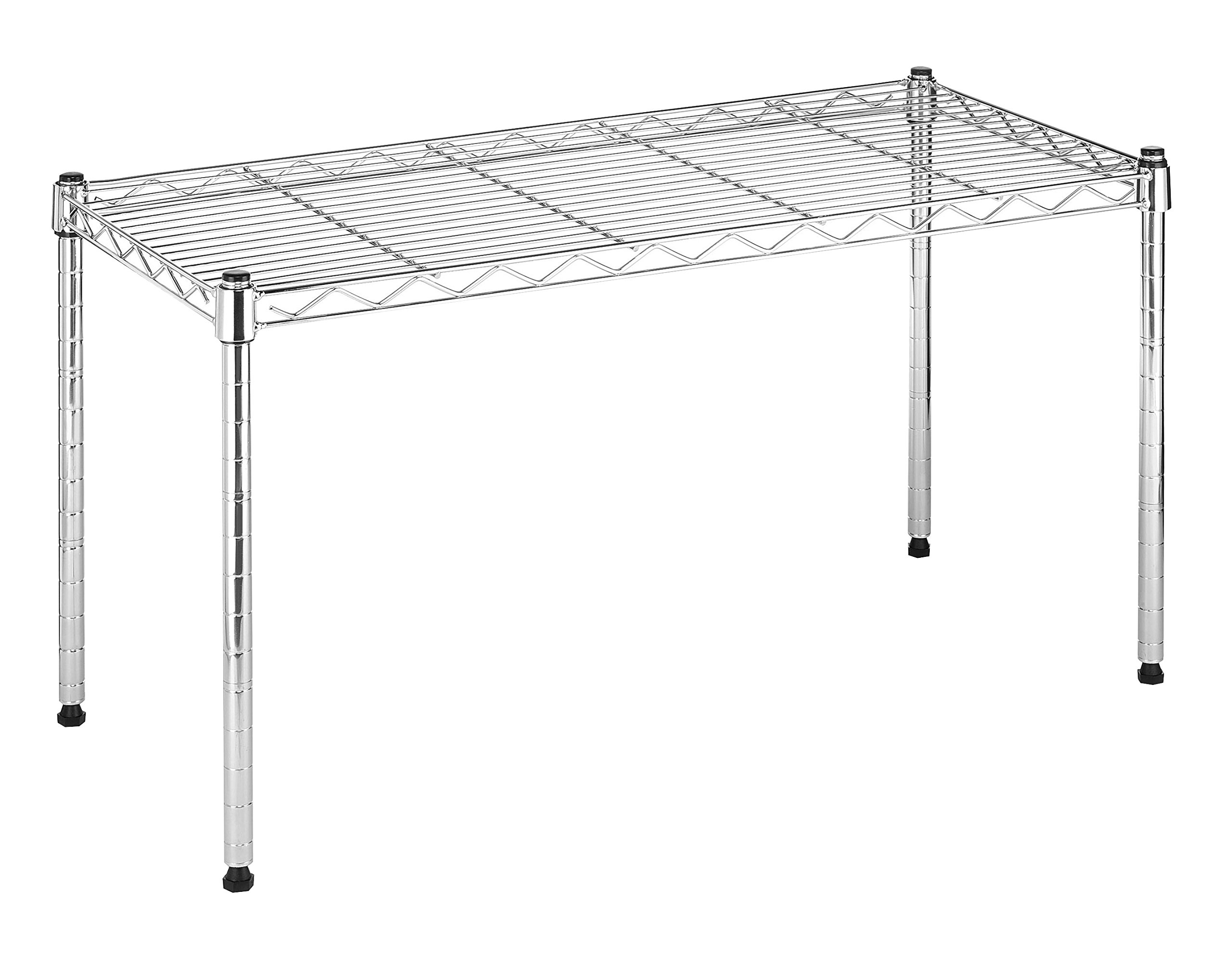 Whitmor Supreme Wide Stacking Shelf - Heavy Duty - Adjustable - Chrome
