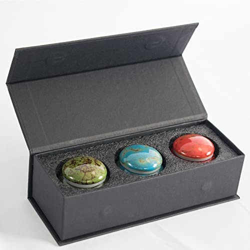 3Pcs Small Urns for Human Ashes, 1.7'' Keepsake Urns for Human Or Pet Ashes, Mini Ceramic Memorial Urn and Burial Ash Storage for Family & Loved Ones,Hold 1.2 Cubic Inches of Ashes(Blue,Green,Red)