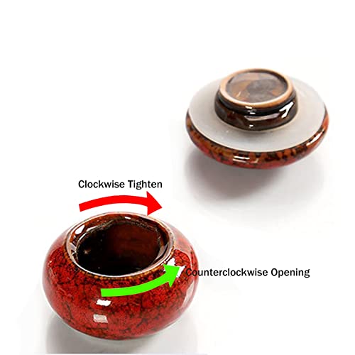 3Pcs Small Urns for Human Ashes, 1.7'' Keepsake Urns for Human Or Pet Ashes, Mini Ceramic Memorial Urn and Burial Ash Storage for Family & Loved Ones,Hold 1.2 Cubic Inches of Ashes(Blue,Green,Red)