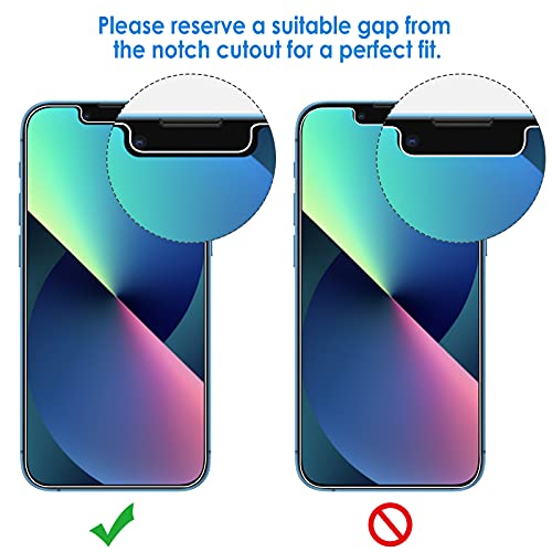 JETech Screen Protector Compatible with iPhone 13 and iPhone 13 Pro 6.1-Inch, Tempered Glass Film, 3-Pack