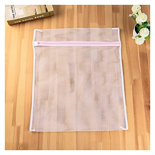 YXXJJ Laundry Ball 5PCS/Set White Coarse Mesh Laundry Bags for Washing Machines Lingerie Laundry Wash Bags Modern PET+PE Polyester Laundry Bag Easy to use (Color : Coarse Mesh Set)