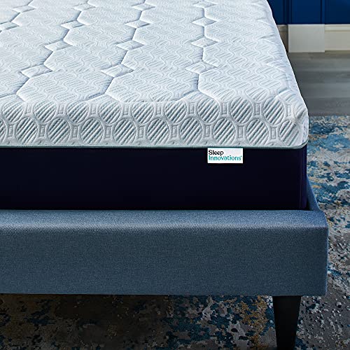Sleep Innovations Ellis 12 Inch Advanced Cooling Gel Plus Memory Foam Mattress with Dual Cool Cover, Full Size, Bed in a Box, Medium Support