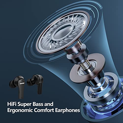JOYHOOSH Wireless Earbuds, Bluetooth Earbuds ANC Active Noise Cancelling,Bluetooth 5.1 in-Ear Headphones with MIC, Stereo Wireless Earphones 35H with Charging Case for iOS and Android cellphones