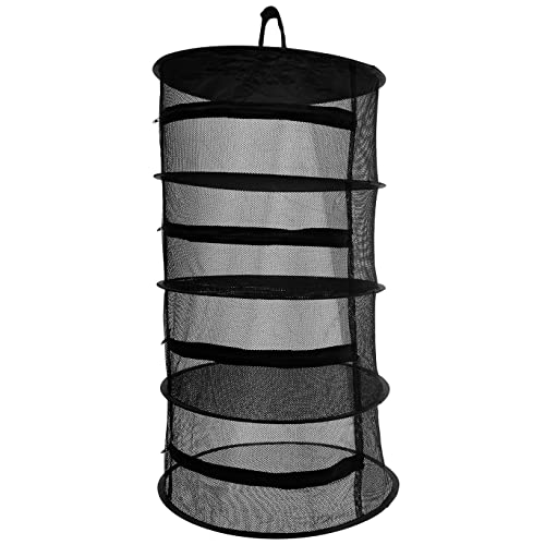 Herb Drying Rack 2.6 Ft - 4 Layer Mesh Hanging Rack Dryer Dehydrator for Herbs, Buds, Flowers & All Plants