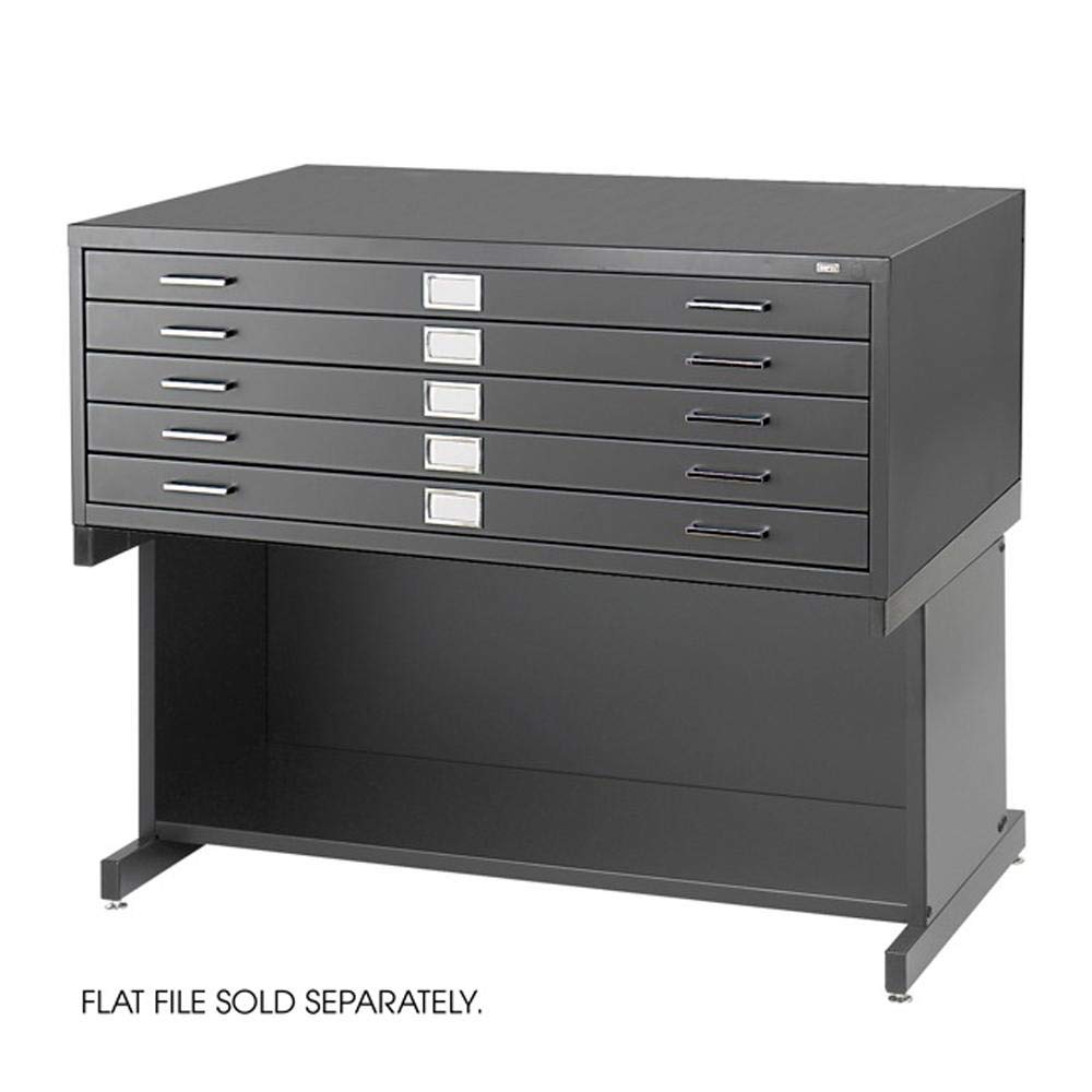 Safco Products Flat File High Base for 5-Drawer 4994BLR Flat File, Sold Separately, Black