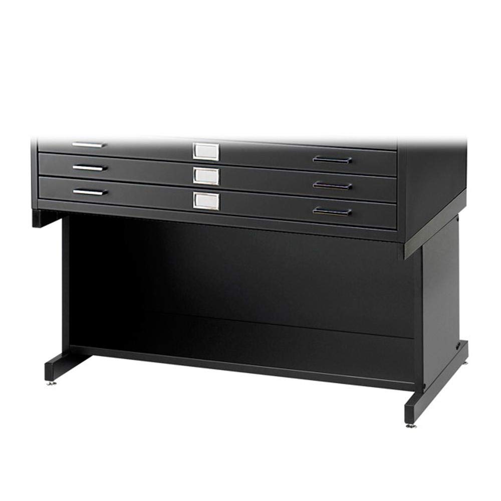 Safco Products Flat File High Base for 5-Drawer 4994BLR Flat File, Sold Separately, Black