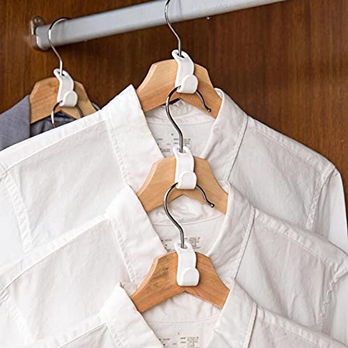 6/12/24 Pcs Clothes Hanger Connector Hooks, Space-Saving Hanger Extender Clips, Cascading Clothes Hooks, Outfit Hangers Suitable for Christmas Home Bedroom Decorations