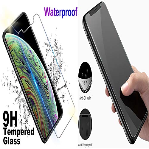 HHUAN Case for Oukitel C21 Pro (6.39 Inch) with Tempered Glass Screen Protector, Clear Soft Silicone Protective Cover Bumper Shockproof Phone Case for Oukitel C21 Pro - WM113