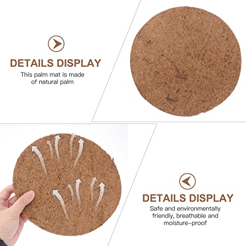 balacoo 10Pcs Bird Nesting Pads Natural Fiber Parrots Breeding Nests Bird Eggs Mat Provides Warm Hut Material Comfortable Bedding for Birds Pigeons Chicken 21cm