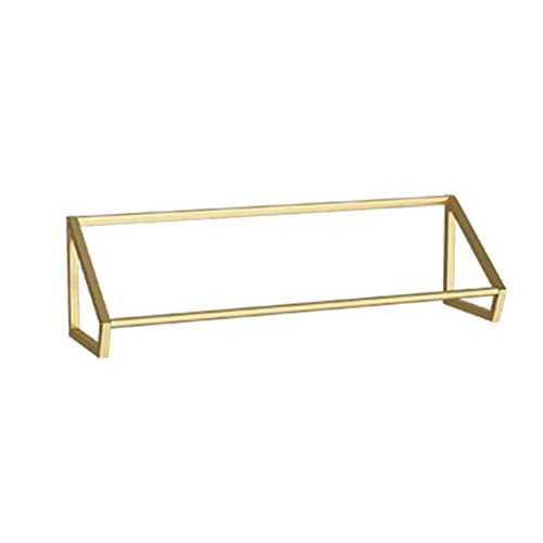 WFDERAN Modern Simple Clothing Store Heavy Duty Metal Display Stand,Wall-Mounted Garment Rack,Clothes Rod,Bathroom Hanging Clothes Towel (39" L)
