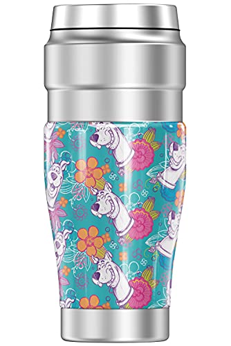 THERMOS Scooby-Doo Flower Pattern STAINLESS KING Stainless Steel Travel Tumbler, Vacuum insulated & Double Wall, 16oz