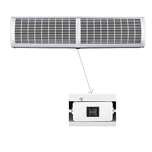 Lamps Door Hanging Air Curtain, Low Noise, Remote Control, Dustproof, Anti-Odor, Fresh Air (Size : 60")