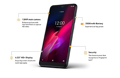 Alcatel-TCL T-Mobile REVVL 4 (2020) 32GB (T-Mobile Unlocked) 6.22 Display 5007W Smartphone - Grey (Renewed)