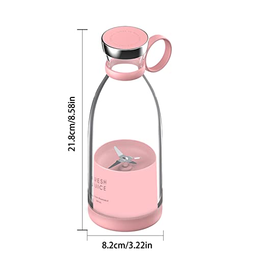 Portable Blender, 1400mAh Rechargeable Mini Blender, USB Personal Size Blender, Durable Electric Juicing Cup, Juice Blender, 350ML Mini Electric Blender For Home Travel