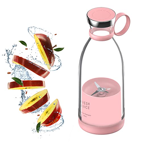 Portable Blender, 1400mAh Rechargeable Mini Blender, USB Personal Size Blender, Durable Electric Juicing Cup, Juice Blender, 350ML Mini Electric Blender For Home Travel