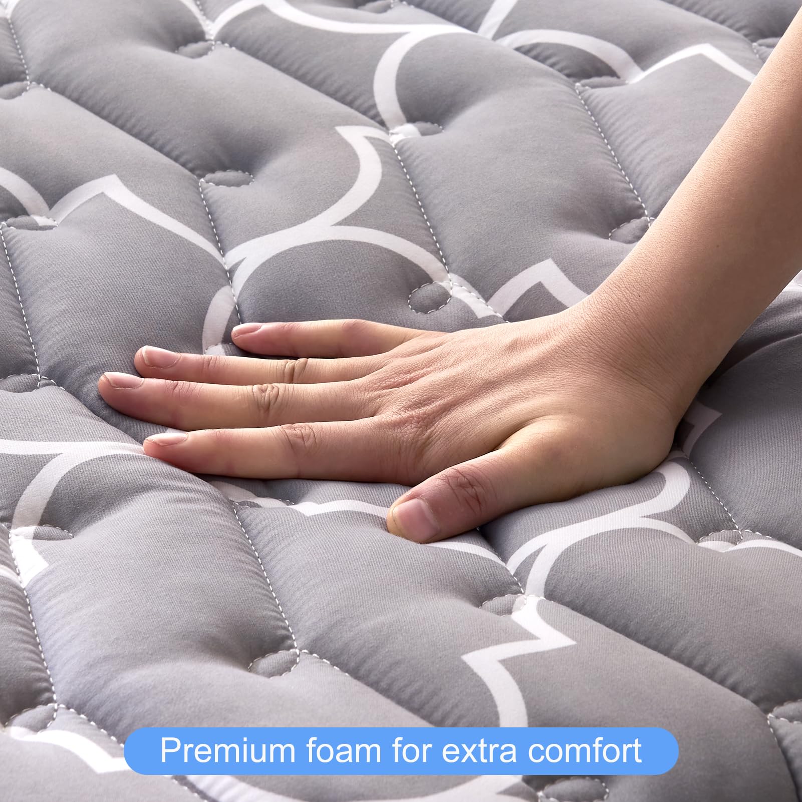 Premium Foam Japanese Floor Mattress Futon Mattress,100% High Density Comfortable Foam, Thicken Tatami Mat Sleeping Pad,Foldable & Portable Kids Adults Sleeping Mats for Guest Room, Dormitory