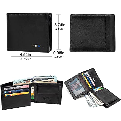 SMART CC Anti-Lost Wallet for Men,Mens Wallet with GPS Position Locator & Finder Tracker