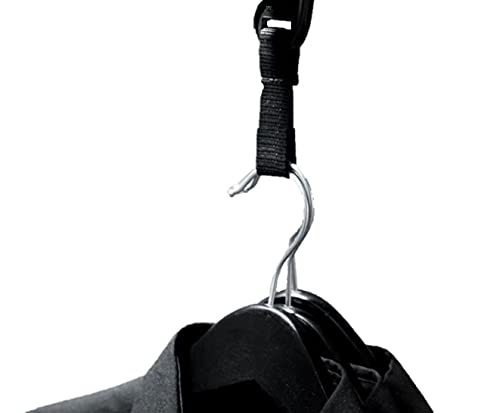 NAHANCO Spacemaker Heavy Duty Clothes Hanger Hook for Hanger Management in Backroom/Stockroom, 5 ½”- Black, 100/Carton, (GHB200)