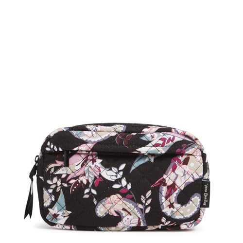 Vera Bradley Women's Cotton Mini Belt Bag Sling Crossbody, Botanical Paisley, One Size
