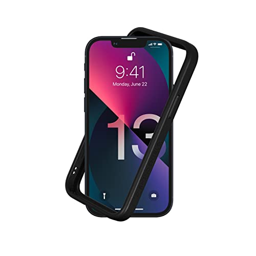RhinoShield Bumper Case Compatible with [iPhone 13 Mini] | CrashGuard NX - Shock Absorbent Slim Design Protective Cover 3.5M / 11ft Drop Protection - Black