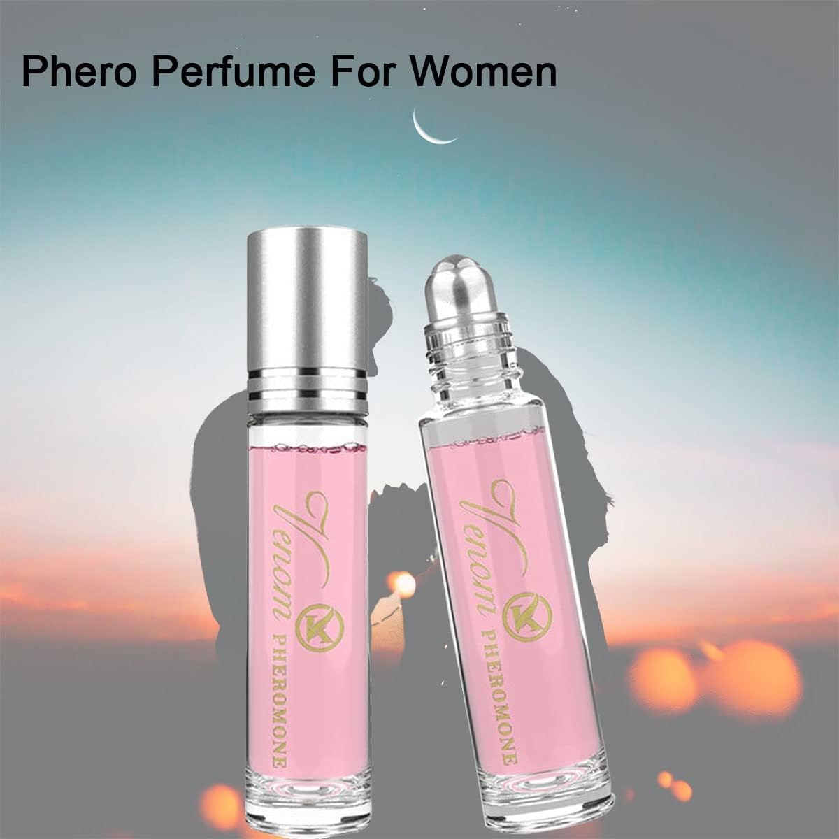 HYOIIO 2PCs Pheromone Perfume for Women, Portable Perfume Long Lasting Female Roll On Perfume Venom Scents Pheromones