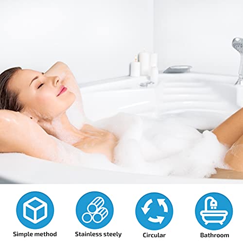 Wire Bathtub Caddy Tray Stainless Steel Over Bath Tub Racks Shower Organizer Shampoo Soap Razors Book Bath Caddy