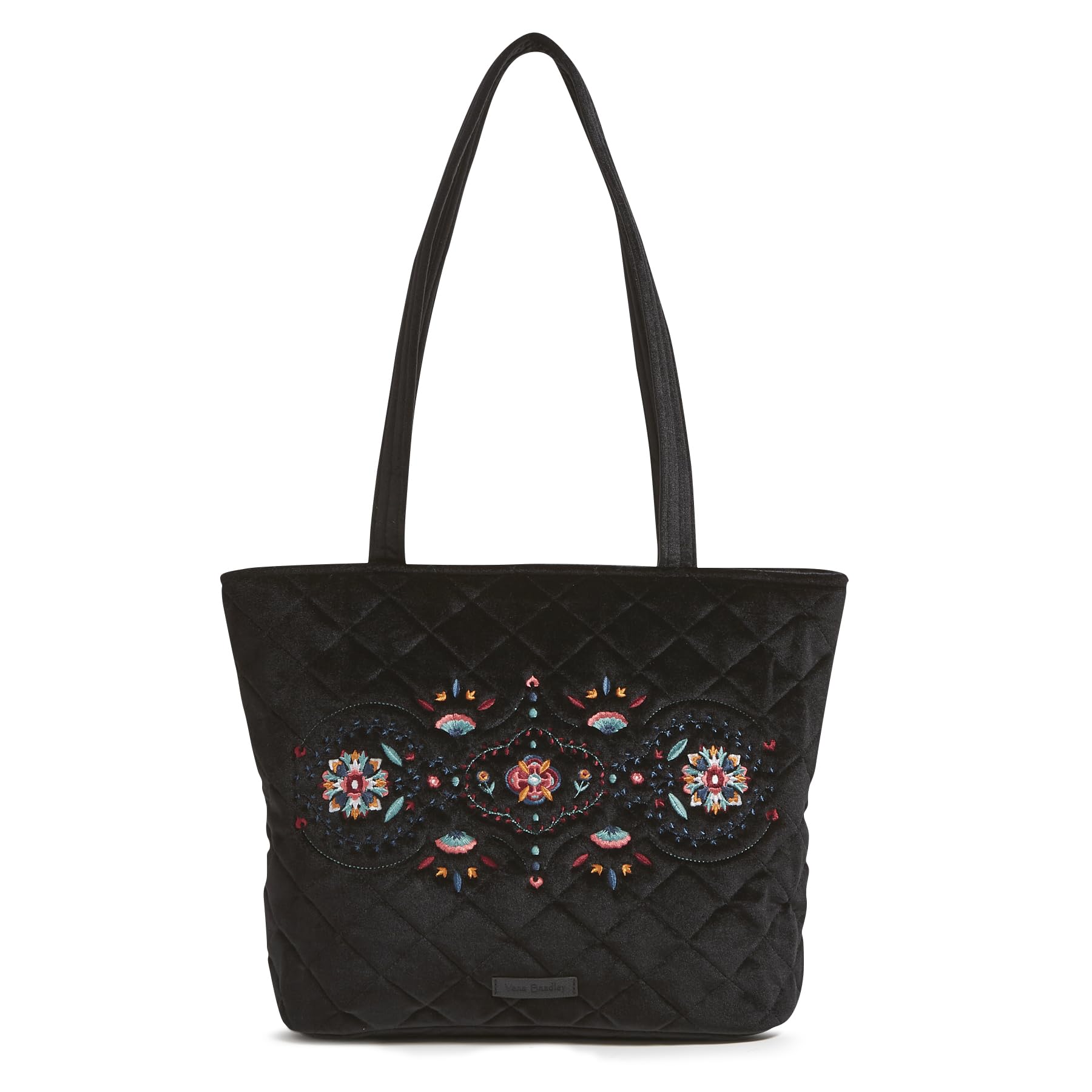 Vera Bradley Velvet Small Vera Tote Bag, Winter Ornaments
