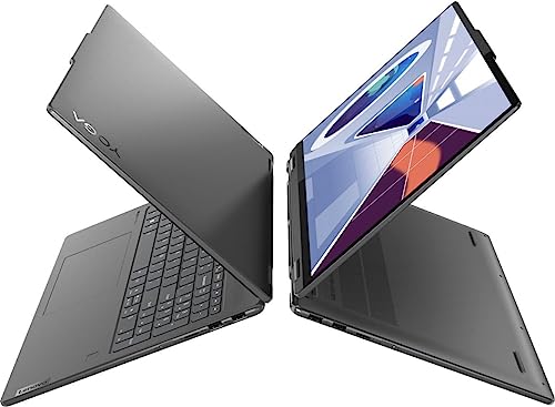 Lenovo 2023 Newest Yoga 7i 16" WUXGA Touch 2-in-1 Laptop, 13th Gen Intel 10-Core i5-1335U, 8GB LPDDR5 RAM, 1TB SSD, Intel Iris Xe Graphics, 2xThunderbolt, Backlit KB, FP, Win11 Home, Storm Grey