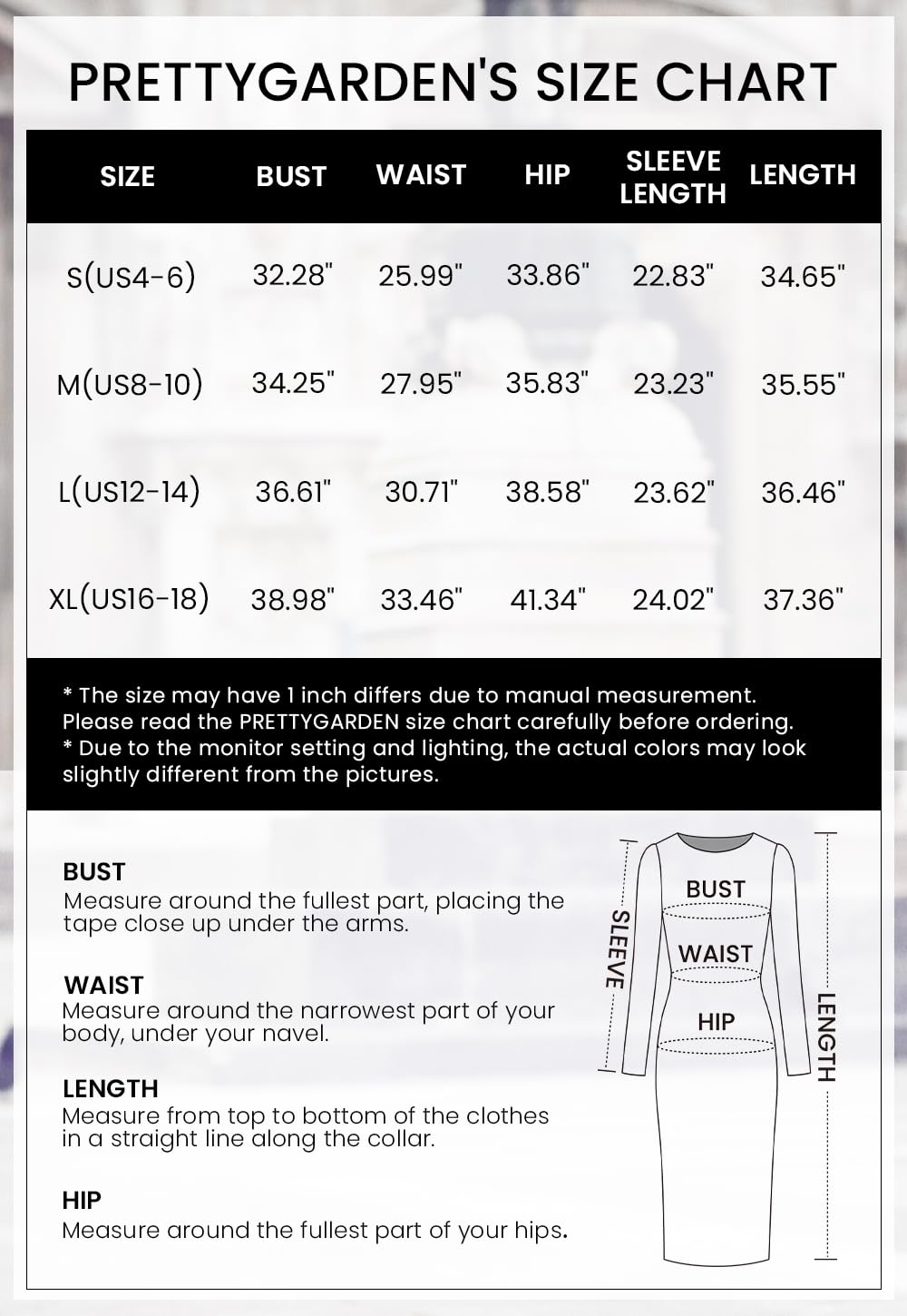 PRETTYGARDEN Women's Fall Bodycon Mini Dress Sparkly Long Sleeve Cowl Neck Ruched Short Club Cocktail Wedding Guest Dresses (Black,Small)