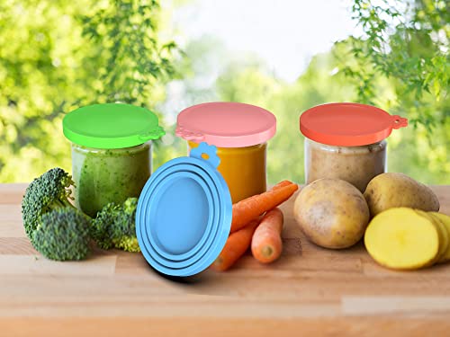 WANBAO 6 Pcs Food Can Lids Pet Can Covers for All Standard Size Dog and Cat Food Can Lids