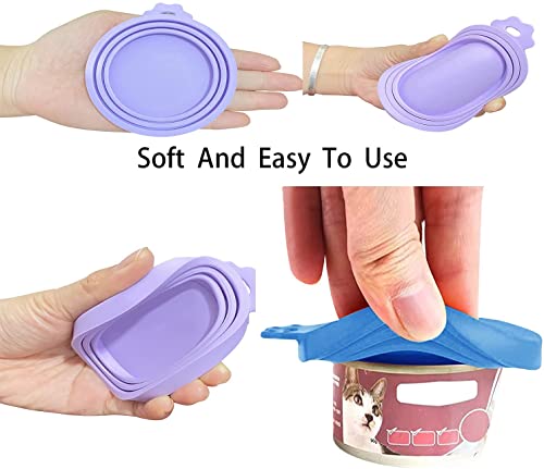 WANBAO 6 Pcs Food Can Lids Pet Can Covers for All Standard Size Dog and Cat Food Can Lids