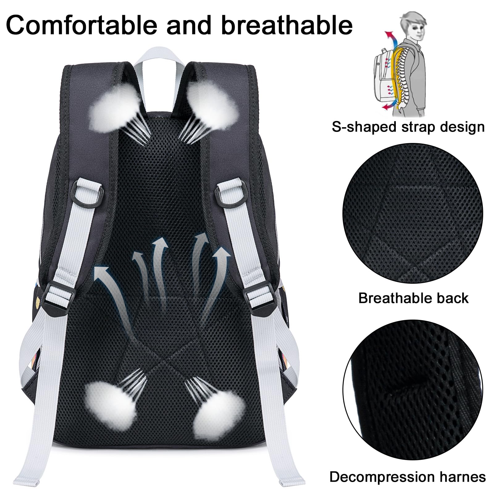 LOIDOU Kids Backpack Boys Elementary Kindergarten Preschool School Bag Bookbag 16 InchSpace Backpacks for Kids 4+