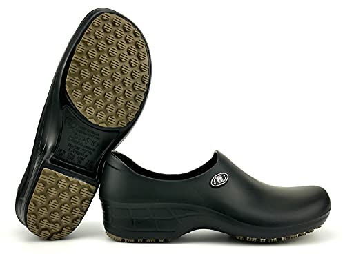 Sticky Nursing Shoes for Women - Professional Waterproof Non-Slip - Hospital Icons (Dentistry - Black, Numeric_8)