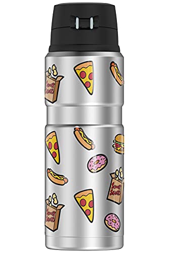 Scooby-Doo Scooby And Shaggy Snacks THERMOS STAINLESS KING Stainless Steel Drink Bottle, Vacuum insulated & Double Wall, 24oz