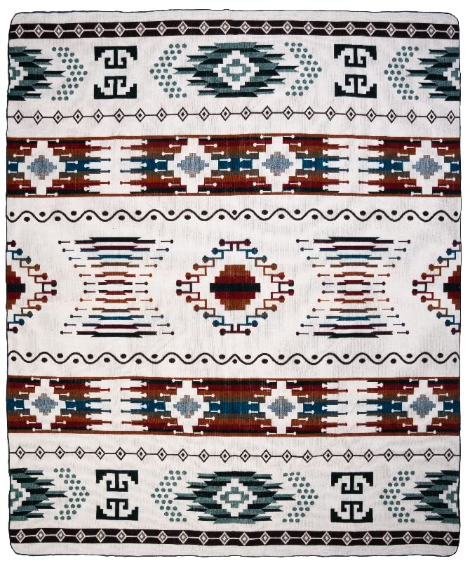 QISU Wool Blanket Throw | Large, Beautiful, Warm, Variegated, Handmade in Ecuador by Local Artisans | 94″ x 78″ | Ultra-Soft, Hypoallergenic, Breathable | Non-Itchy or Scratchy Fabric(Collard Trogon)