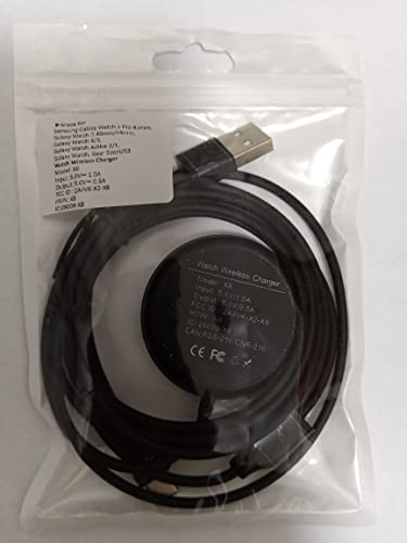 Watch Charger for Galaxy Watch 5 Pro/5/4/3/Active 2/1/Galaxy Watch, USB C Charging Cable Compatible for Samsung Galaxy S22/S21/S20/S10/Note 20/10/9/8 and More,5 ft 2 in 1 Charger Cable