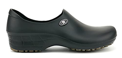 Sticky Nursing Shoes for Women - Professional Waterproof Non-Slip - Hospital Icons (Dentistry - Black, Numeric_8)