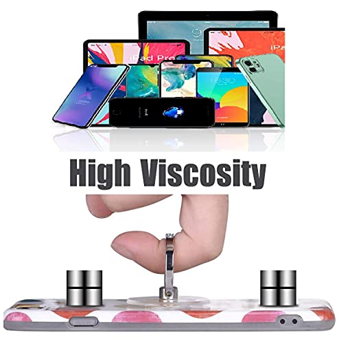 Cell Phone Ring Holder Stand, Transparent Phone Ring Holder Finger Kickstand 360° Rotation Phone Ring Finger Grip Compatible with All Smartphones(2Black)