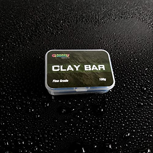 GLOSSONLY 100g Car Detailing Clay Bar, Premium Fiine Grade Auto Detailing Magic Clay Bar Cleaner for Car, Glass, Vehicles and Much More Cleaning
