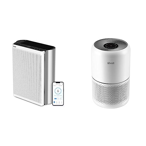 LEVOIT Air Purifiers for Home Large Room, 2790 Sq. Ft & Air Purifier for Home Allergies Pets Hair in Bedroom, H13 True HEPA Filter, Covers Up to 1095 Sq.Foot Powered by 33W High Torque Motor, White
