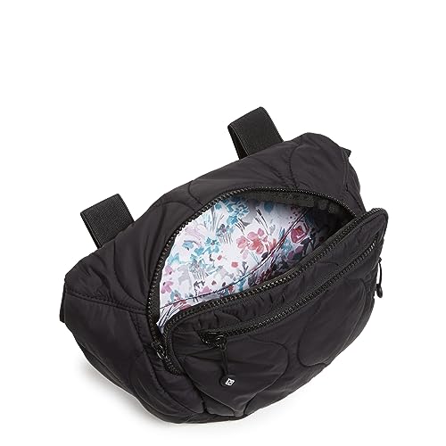 Vera Bradley Women's Featherweight Belt Bag Sling Crossbody, Black, One Size