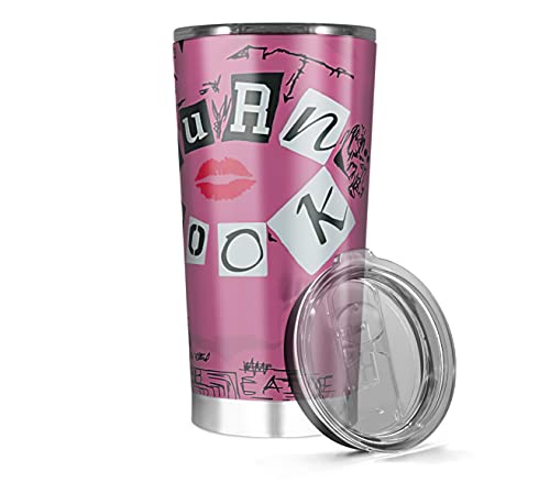Insulated Tumbler Stainless Steel 20oz 30 Oz Mean Hot Girls Cold - Iced Burn Tea Book Coffee Wine Cup Mug Suit For Home Office Travel