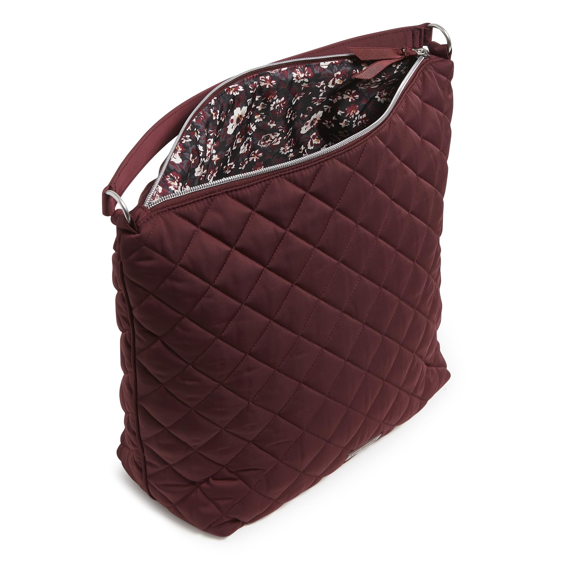 Vera Bradley Performance Twill Oversized Hobo Shoulder Bag, Raisin