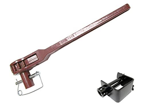 Truck Winch Bar 15" Ratchet Handle, Easy Load Securement, for Flat Bed Trailer 4" Winch Box