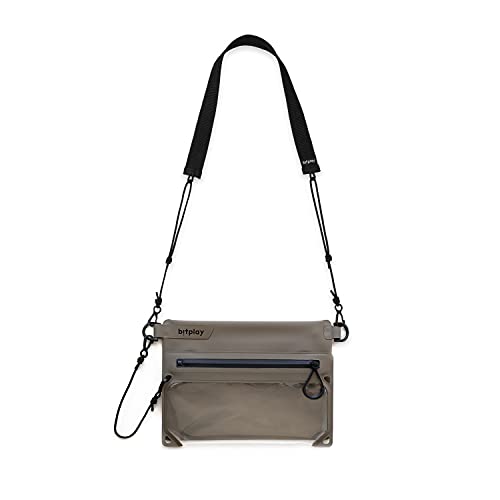 bitplay AquaSeal Waterproof Bag in Sand - Dry Bag/Sacoche/Phone Pouch with Adjustable Strap for Phone and Valuables
