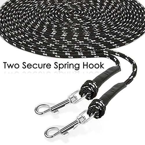 Rypet Reflective Cat Long Leash - 15 FT Escape Proof Walking Leads Yard Long Leash Durable Safe Personalized Extender Leash Traning Play Outdoor for Kitten, Puppy, Rabbit and Small Animals