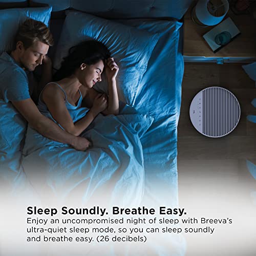 TCL Breeva A2 Smart Air Purifier with 4-Stage Clean, True HEPA (H13), Removes 99.97% of Dust/Bacteria/Odors & More, App & Voice Control, Auto Shield, Quiet, White (A215W)